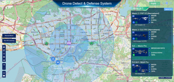 10km Detection Range Drone Detection System Platform Based On RF ...