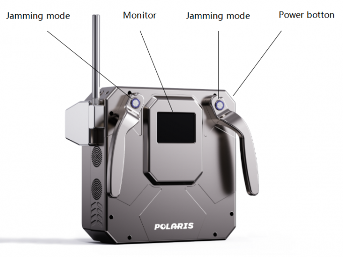 Military Grade Handheld Anti Drone Jammer All Aluminum With 6 Hour ...
